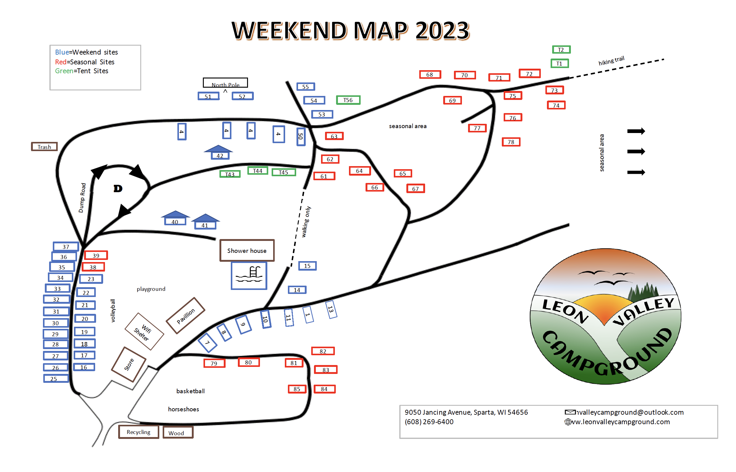 Campground Map | Leon Valley Campground